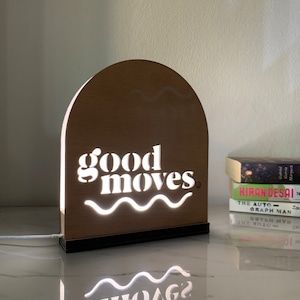 Custom Logo Light Lamp, Wood Arch Logo Night Light, Custom Led Logo ...