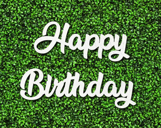 Happy Birthday Wood Banner Sign, Birthday Party Backdrop Sign, Party ...