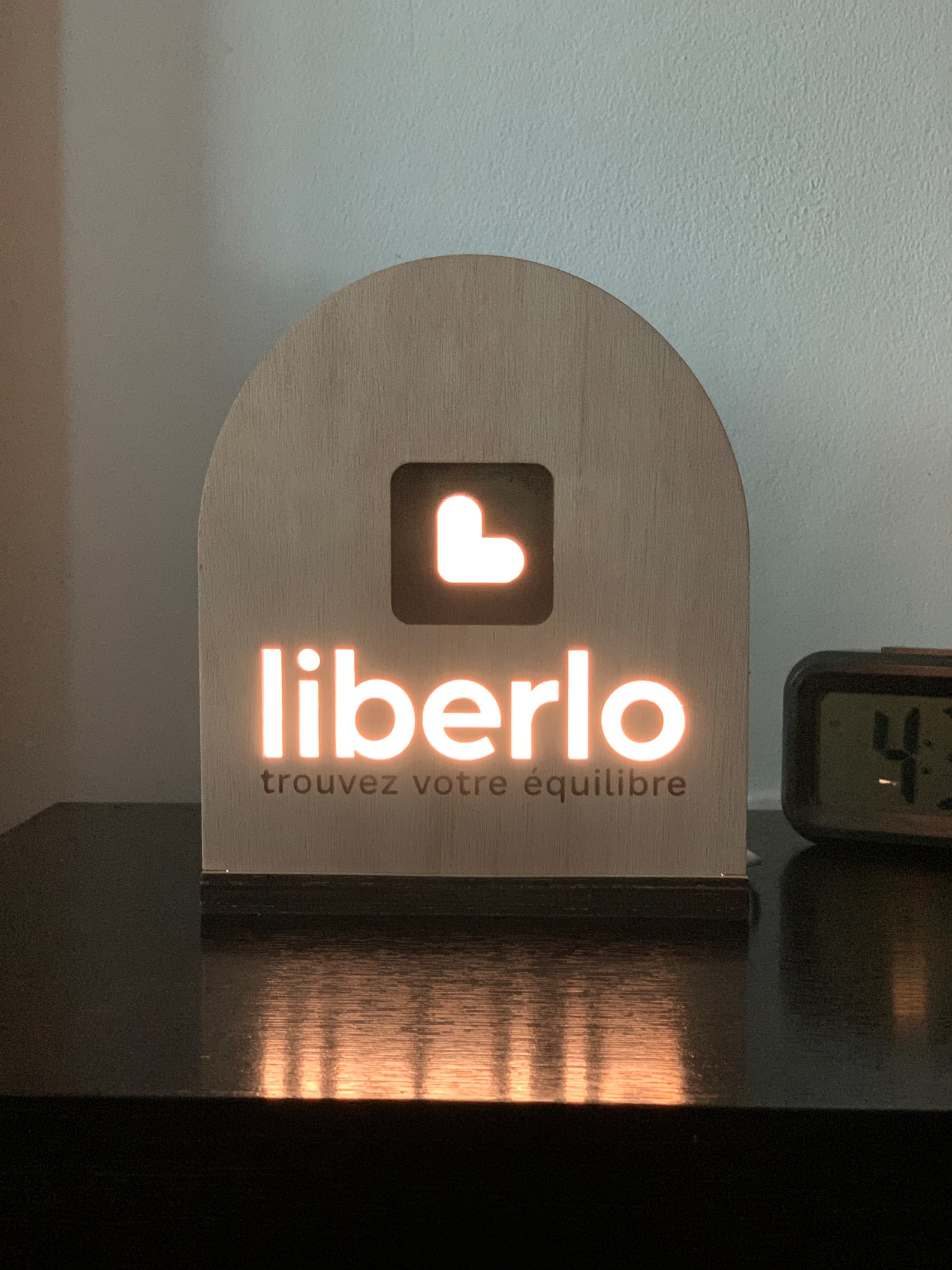 Custom Logo Light Lamp, Wood Arch Logo Night Light, Custom Led Logo ...