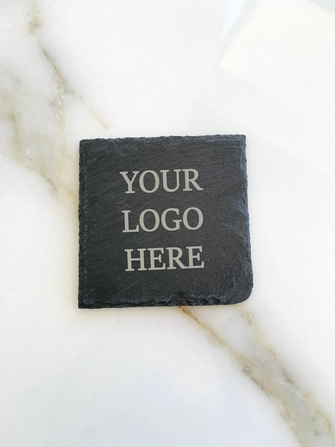 Logo Slate Coasters, Custom Promotional Coasters With Logo, Corporate ...