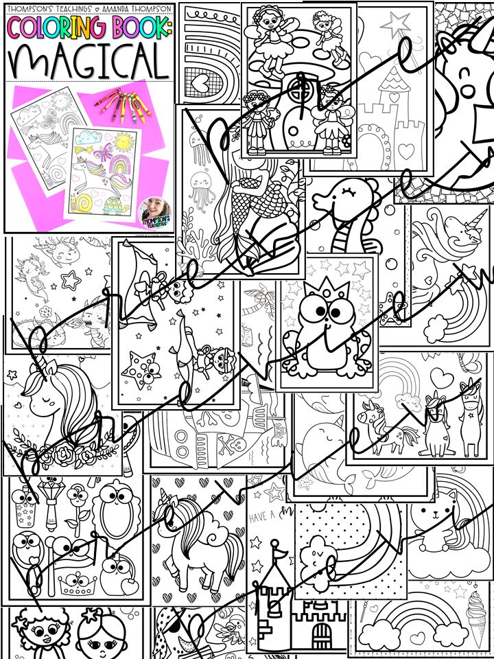 Magical Coloring Pages || Coloring Sheets || Fantasy Coloring Book for ...