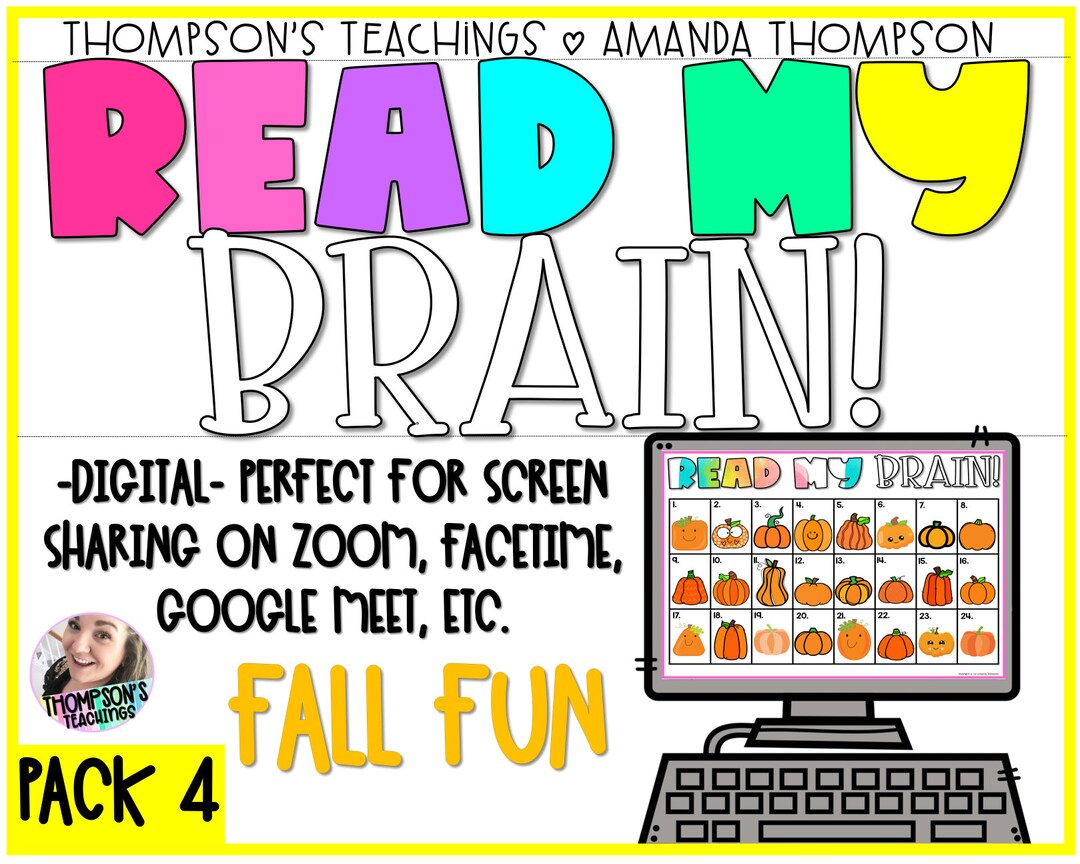 Virtual Fall Guess Who Game: Digital Party Game (PDF & Powerpoint) - Etsy