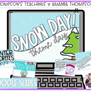 Virtual Snow Day Party Games Games for ZOOM Digital - Etsy