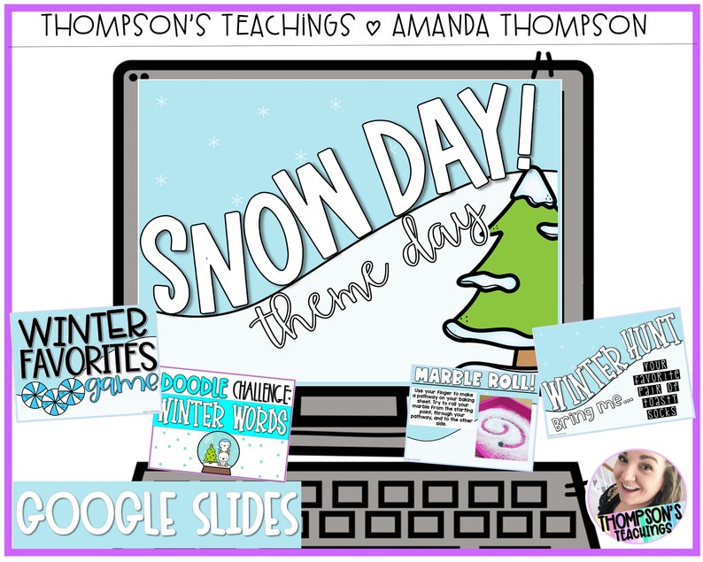 Virtual Snow Day Party Games Games for ZOOM Digital - Etsy