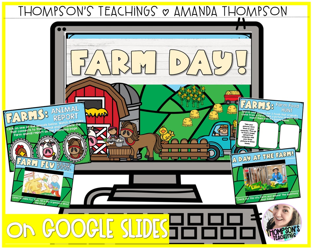 Virtual Farm Party Games: Kids Digital Activities (google Slides) - Etsy