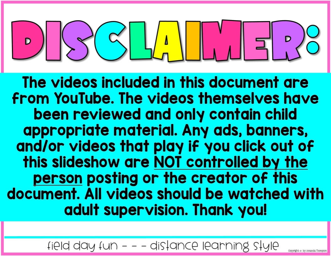 Virtual FIELD DAY || Party Games || Activities for ZOOM || Digital Gym ...