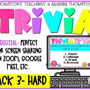 Virtual Valentine's Day Game Party Game Games for ZOOM Digital Games ...