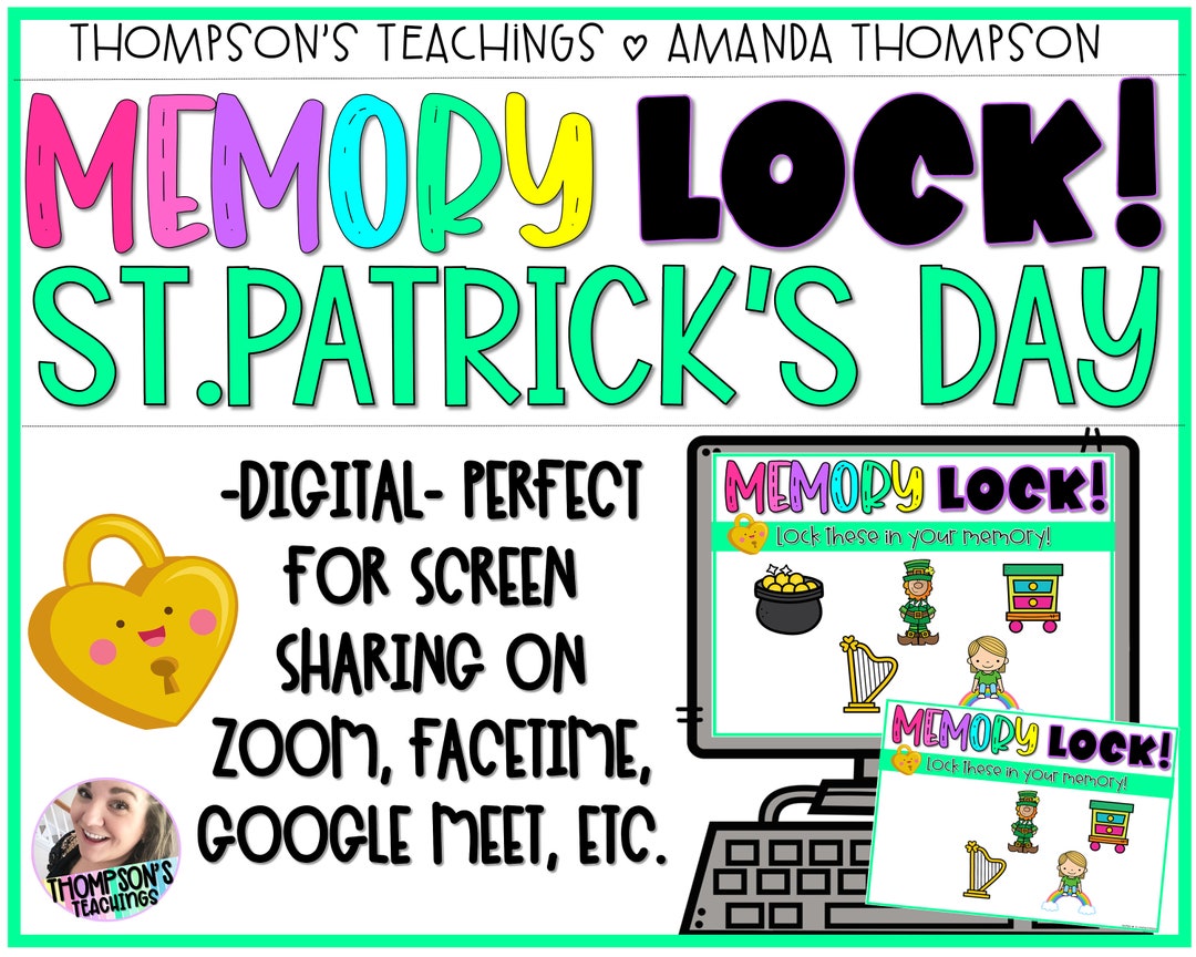 Virtual St. Patrick's Day Memory Game for ZOOM (digital Download) - Etsy