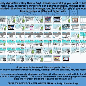 Virtual Snow Day || Party Games || Games for ZOOM || Digital Winter ...