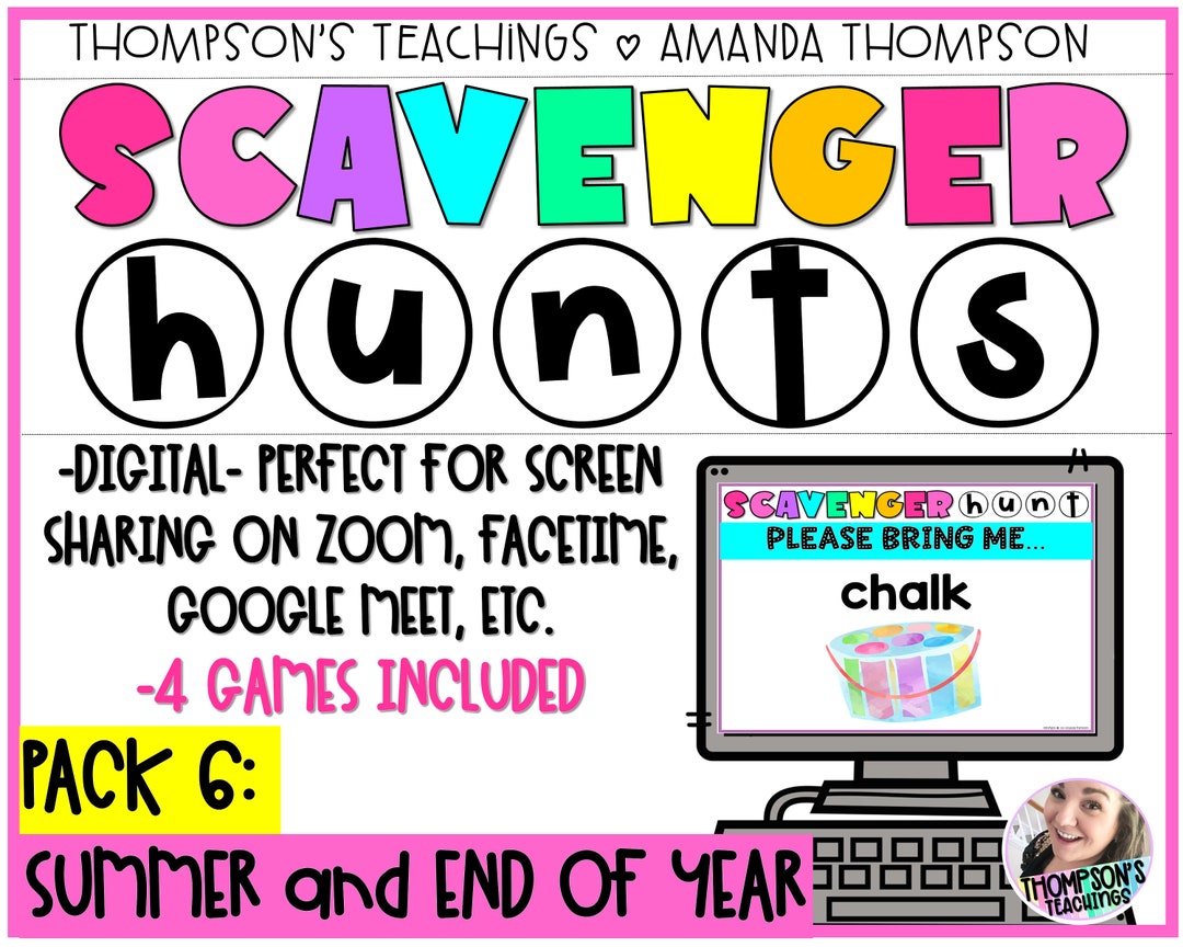 Virtual Scavenger Hunt || Party Game || Games for ZOOM || Digital Games ...