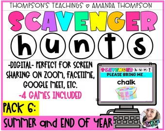 Virtual Scavenger Hunt Party Game Games for ZOOM - Etsy
