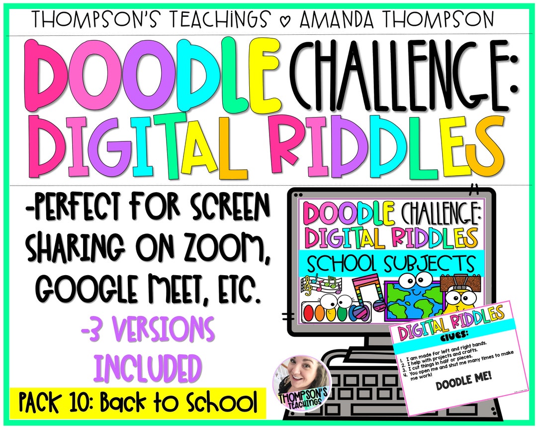 Virtual Game Back to School || Party Game || Games for ZOOM || Digital ...