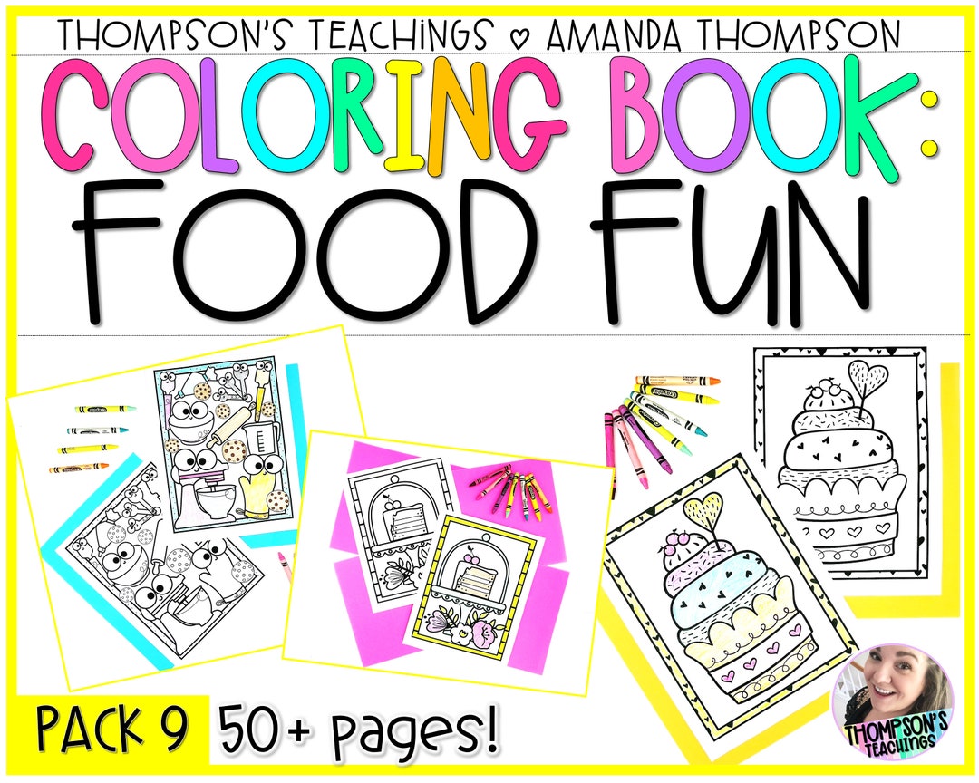 Food Coloring Pages || Coloring Sheets || Food Coloring Book for Kids ...
