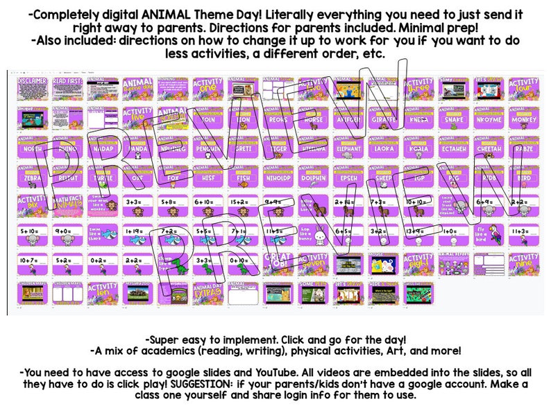 Virtual Animal Day || Party Games || Games for ZOOM || Digital End of ...