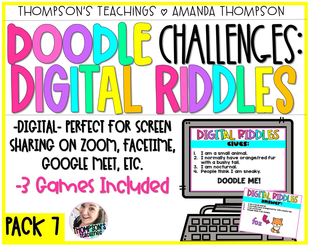 Virtual Game || Party Game || Games for ZOOM || Digital Games for Kids ...