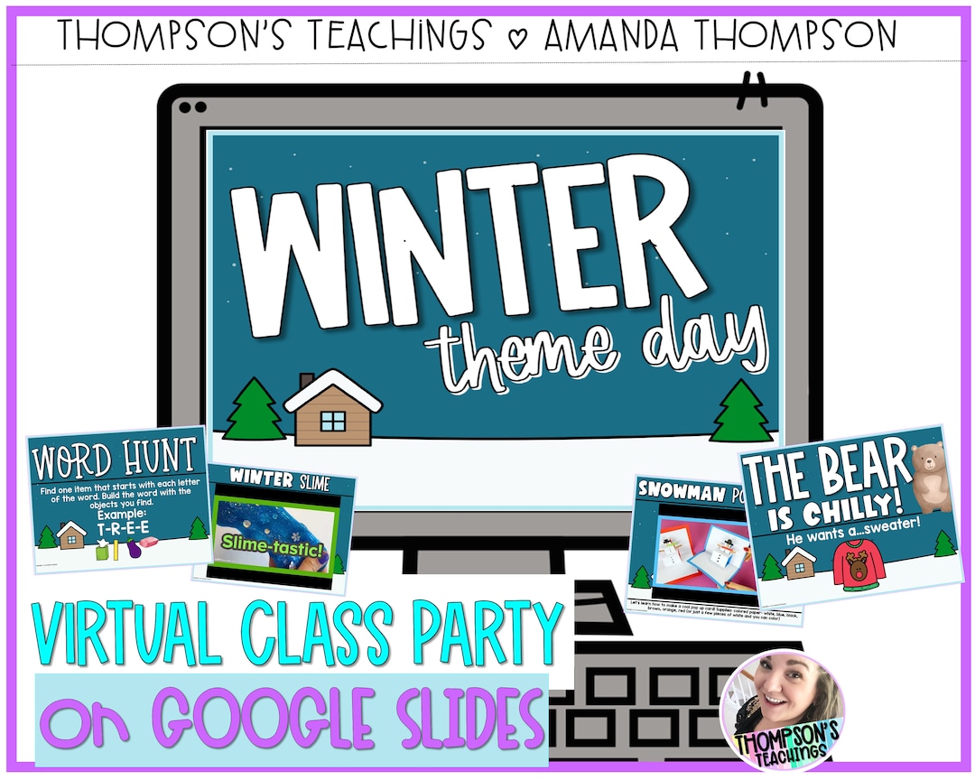 Virtual Winter Theme Day: Christmas Party Games (digital Download) - Etsy