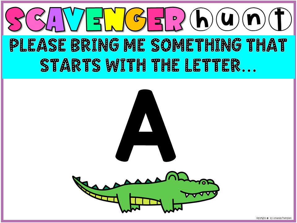 Virtual Scavenger Hunt Party Game Games for ZOOM Digital Games for Kids ...