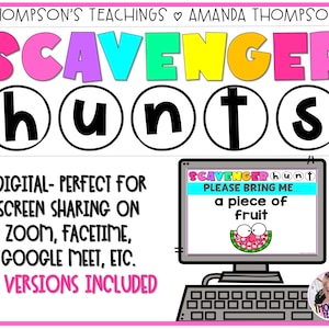 Virtual Scavenger Hunt || Party Game || Games for ZOOM || Digital Games ...