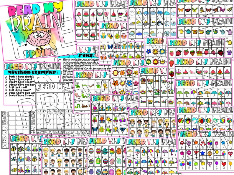 Virtual Spring Game Party Game Games for ZOOM Digital Games for Kids ...