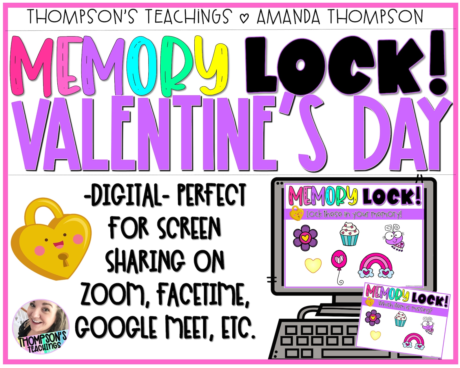 Virtual Valentine's Day Game || Party Game || Games for ZOOM || Digital ...