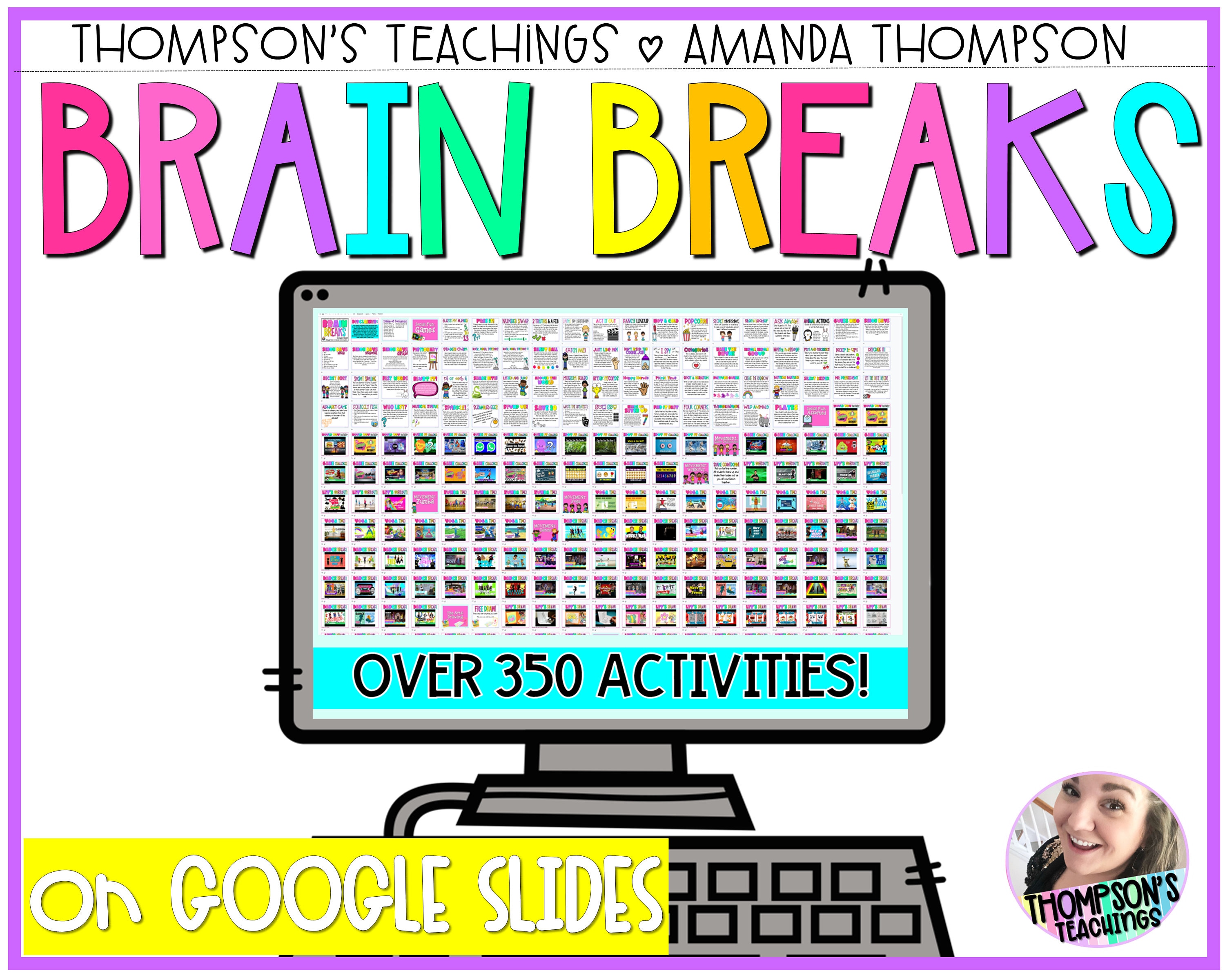 Brain Breaks for the FULL YEAR | Digital Games for ZOOM | Google Slides ...
