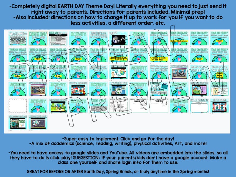 Virtual Earth Day Party Games Games for ZOOM Digital - Etsy