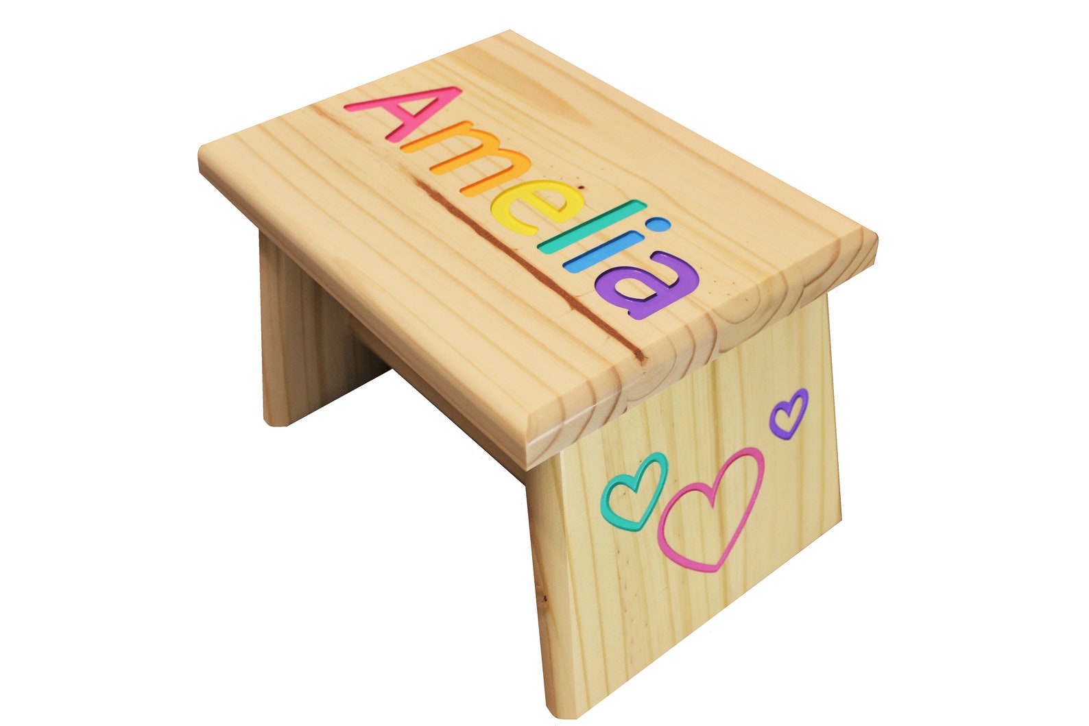 Deluxe Personalized Kids Step Stool Primary or Pastel Colors - Etsy