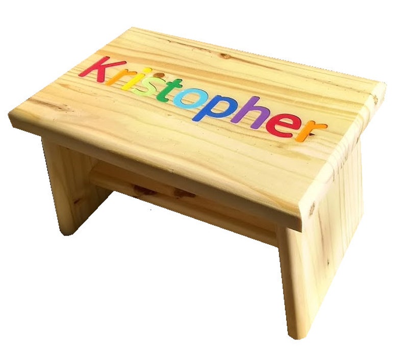 Large Personalized Kids Step Stool Primary or Pastel Colors. | Etsy