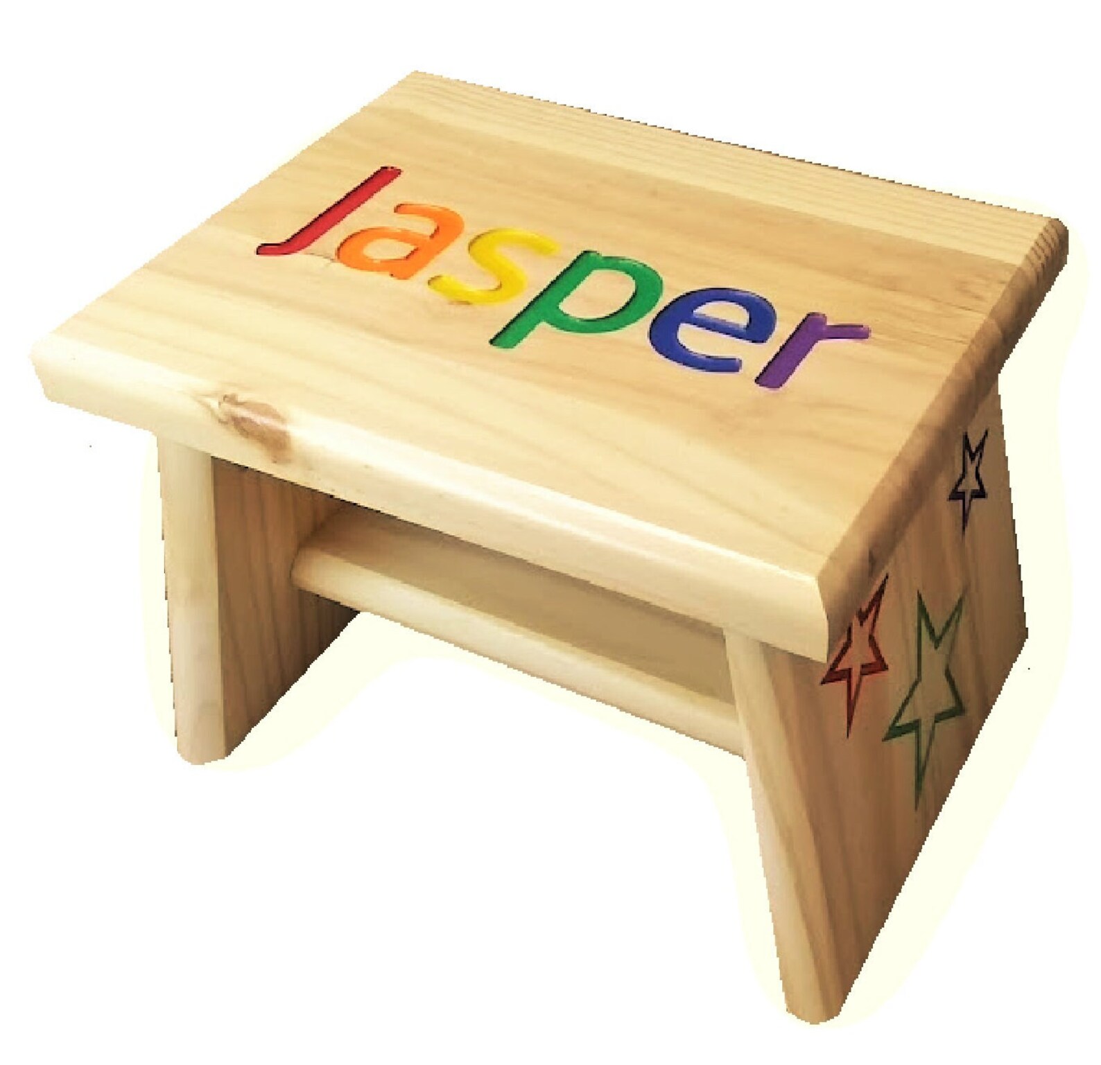 Deluxe Personalized Kids Step Stool Primary or Pastel Colors - Etsy