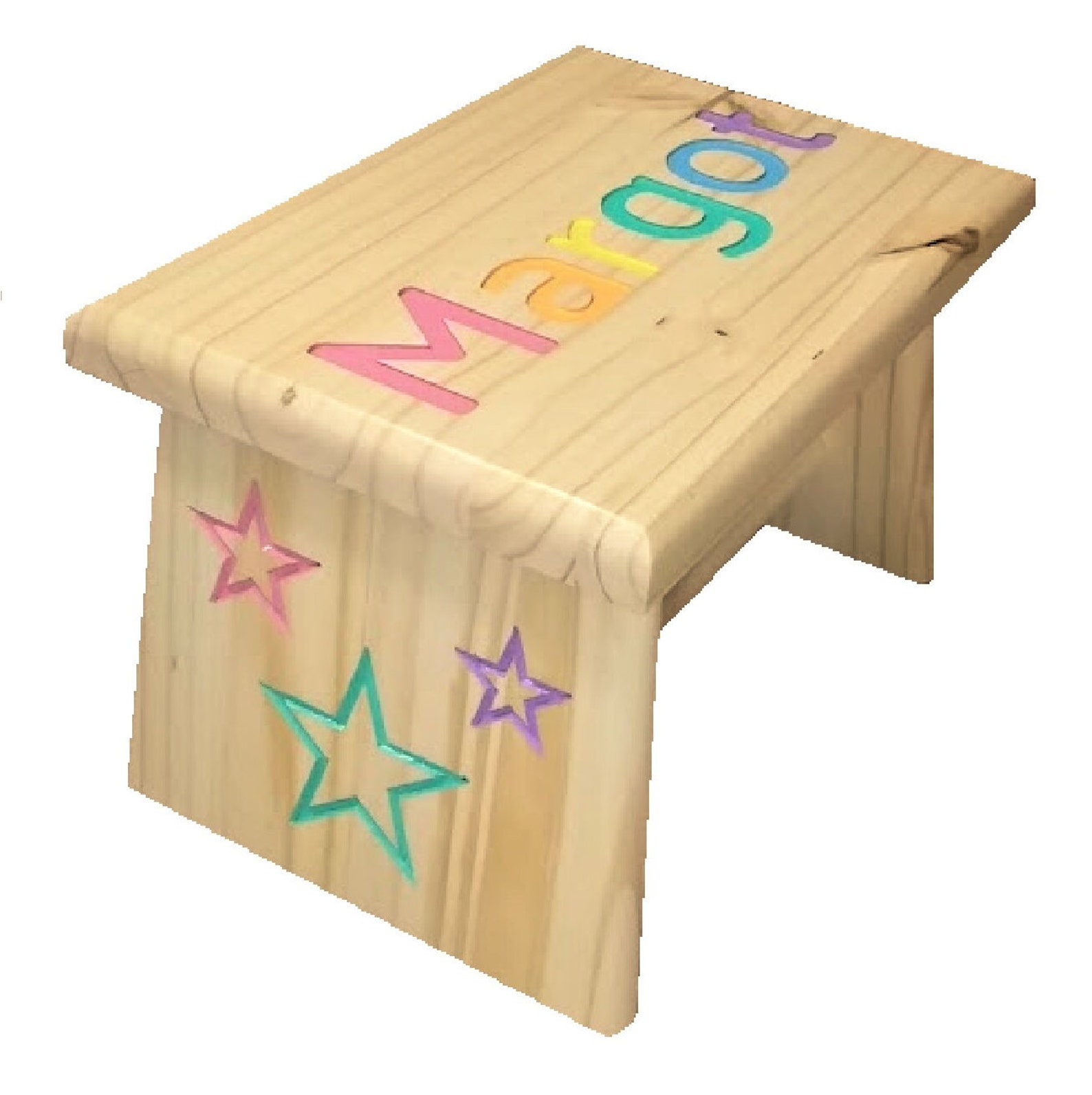 Deluxe Personalized Kids Step Stool Primary or Pastel Colors - Etsy