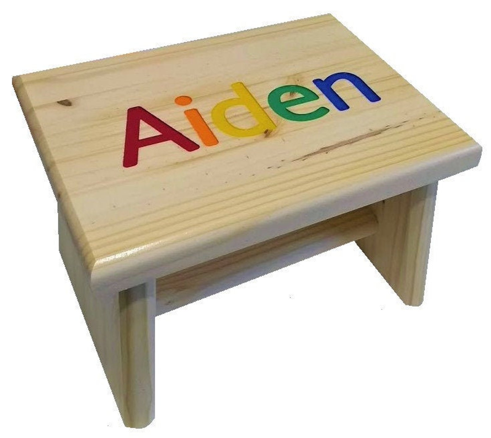 Personalized Kids Step Stool Primary or Pastel Colors. Solid - Etsy