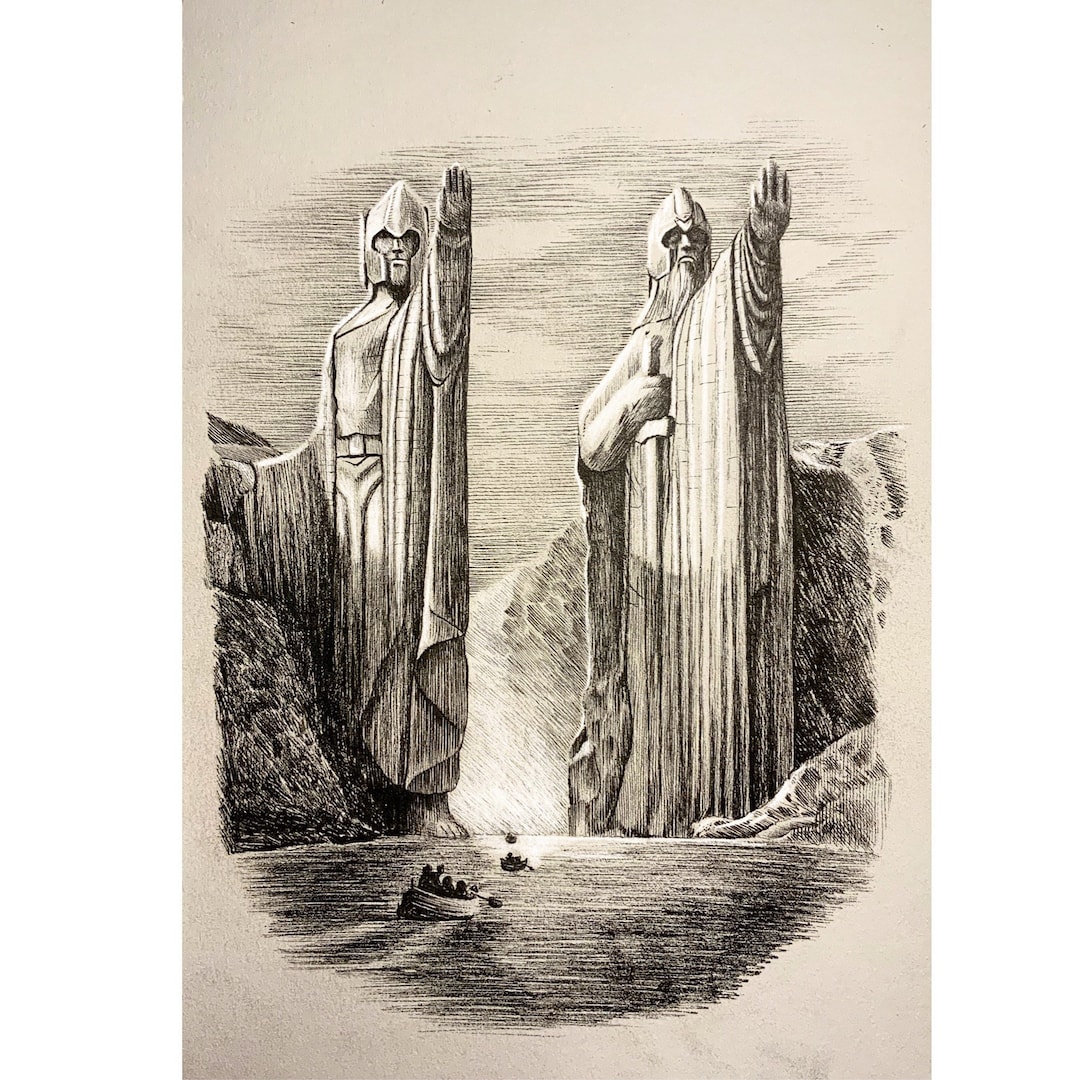 The Gates of Argonath Lord of the Rings - Etsy