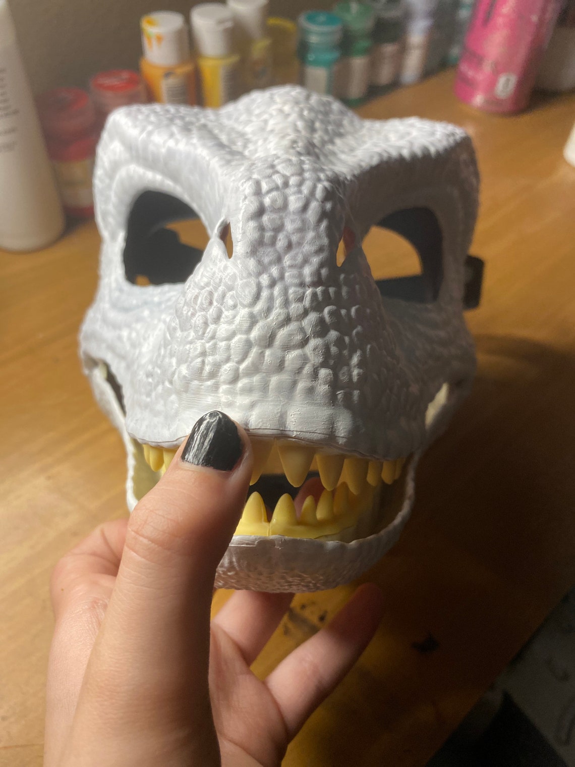 COMMISSION ONLY Dino Mask Made To Custom Order Etsy