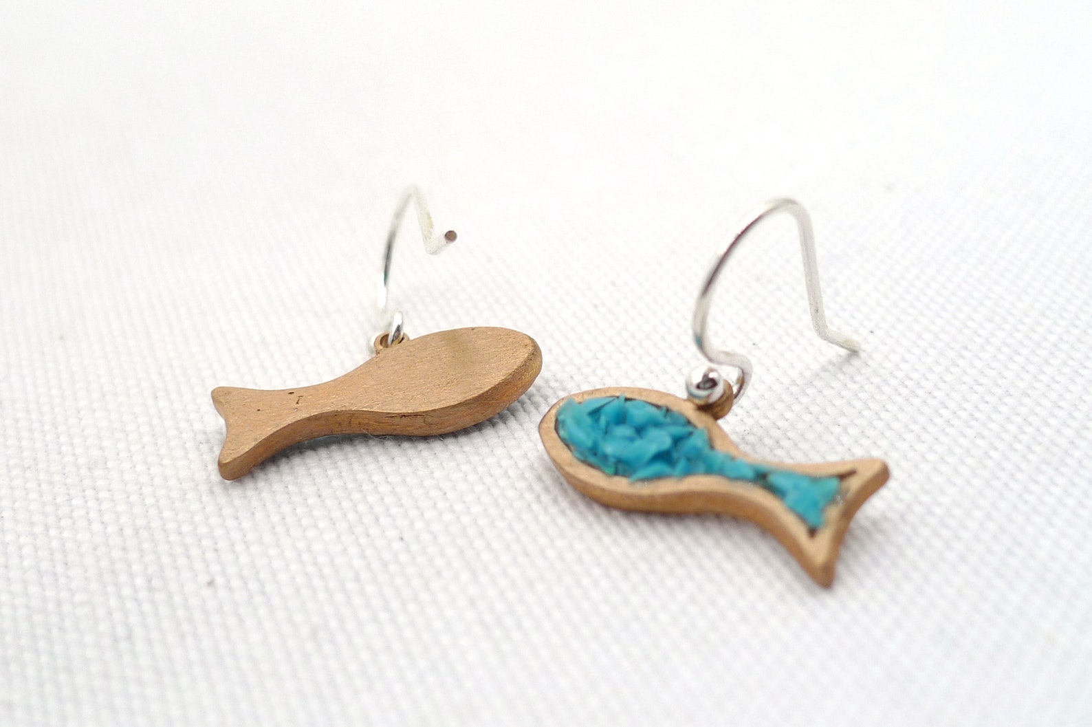 Rainbow Fish, Handmade Dangle Earrings, Fish Earrings, Glass Earrings ...