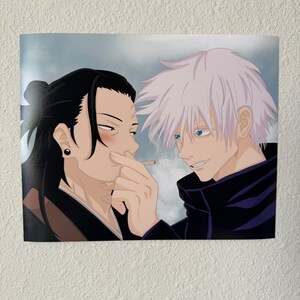 Jjk Anime Themed Art Print - Etsy