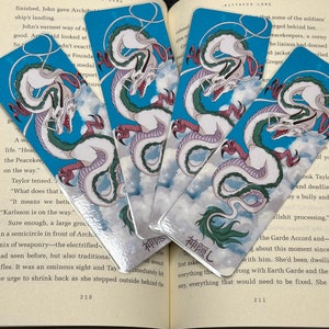 Spirited Away Dragon Bookmark, Haku - Etsy