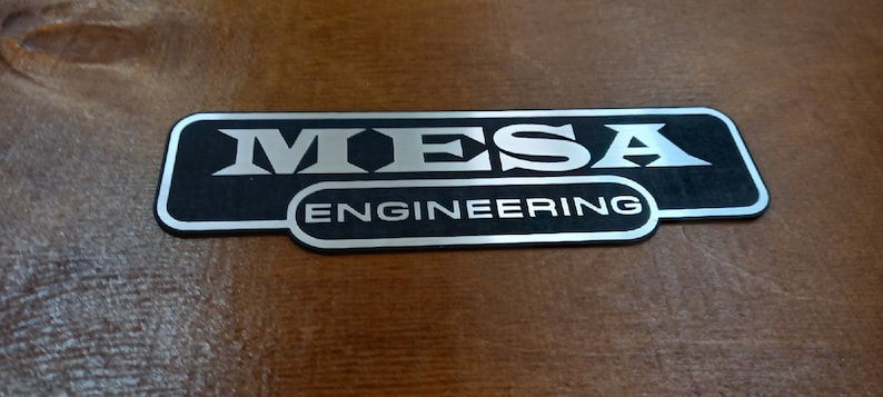 Mesa Engineering Logo on Silver Amplifier - Etsy