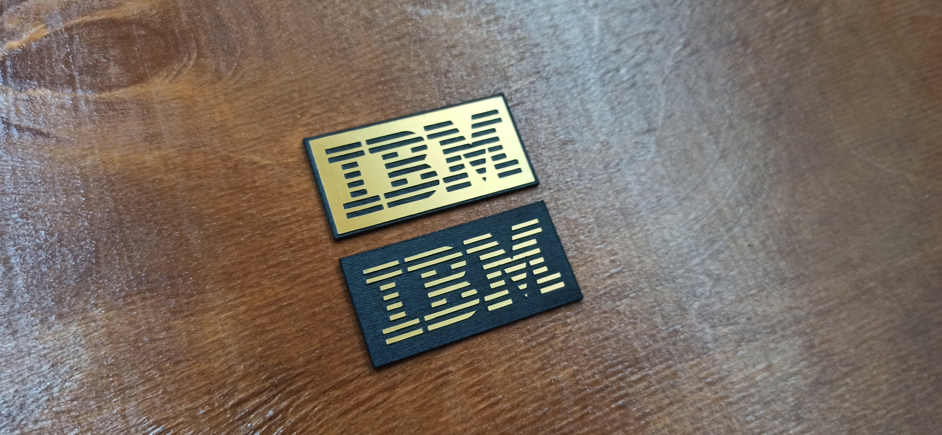 2x IBM - Silver or Gold Logo - Metallic - Etsy