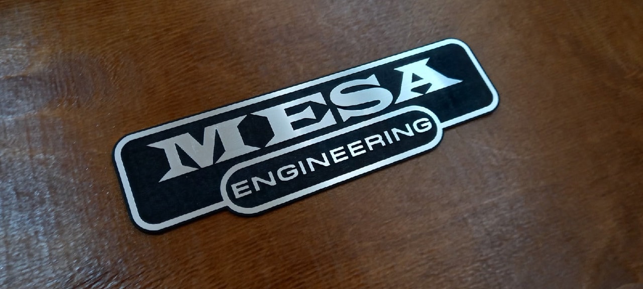 Mesa Engineering Logo on Silver Amplifier - Etsy