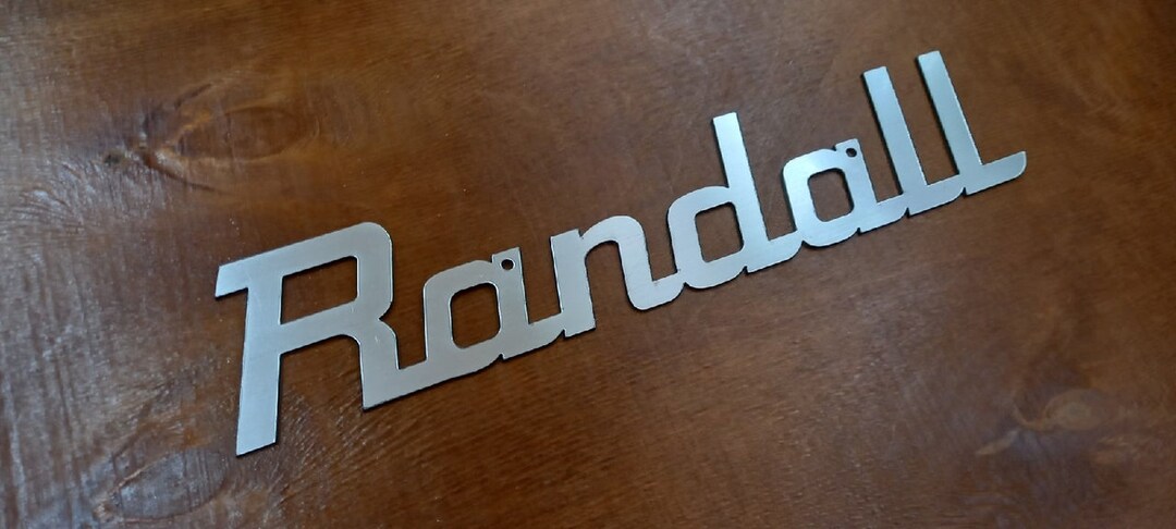 Randall Logo on Silver Amplifier - Etsy