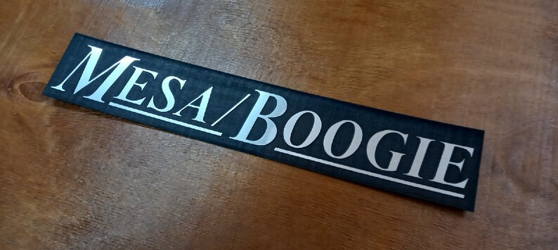 Mesa Boogie Logo on Silver Amplifier - Etsy