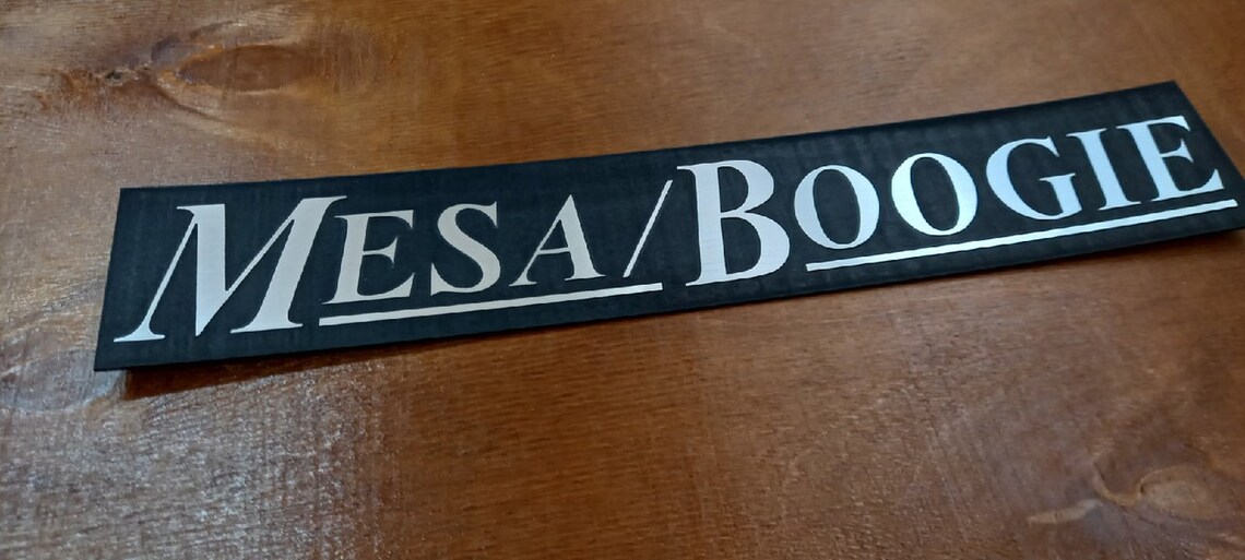 Mesa Boogie Logo on Silver Amplifier - Etsy