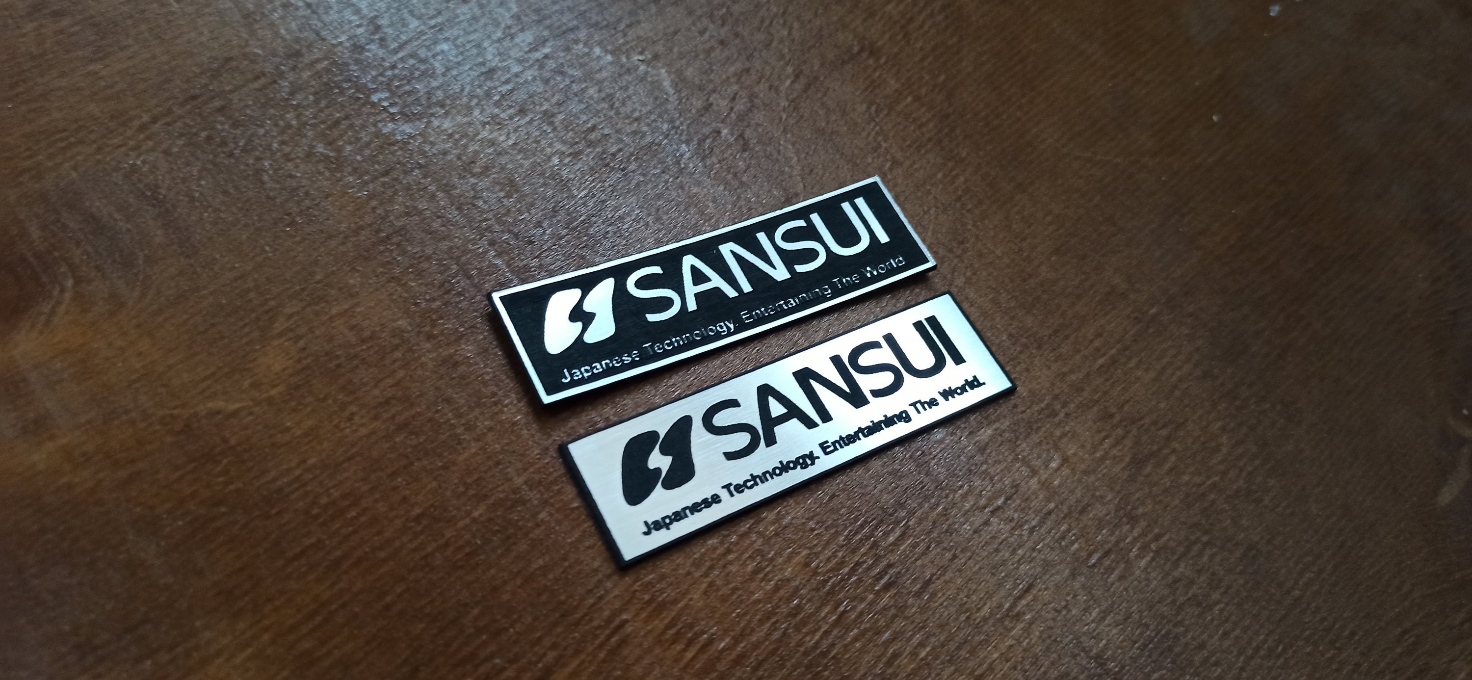 2x Sansui - Silver or Gold Logo - Metallic - Etsy