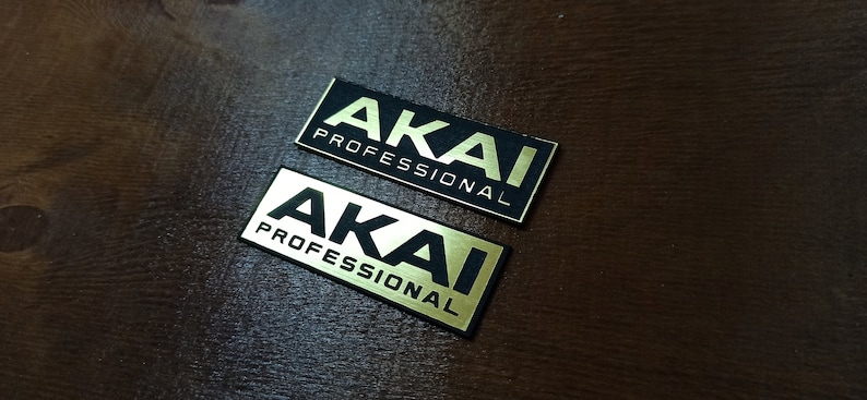 2x Akai Professional Silver or Gold Logo Metallic - Etsy