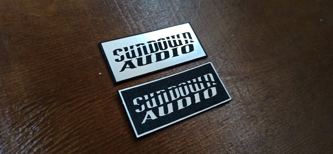 2x Sundown Audio - Silver or Gold Logo - Metallic - Etsy