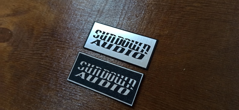 2x Sundown Audio - Silver or Gold Logo - Metallic - Etsy