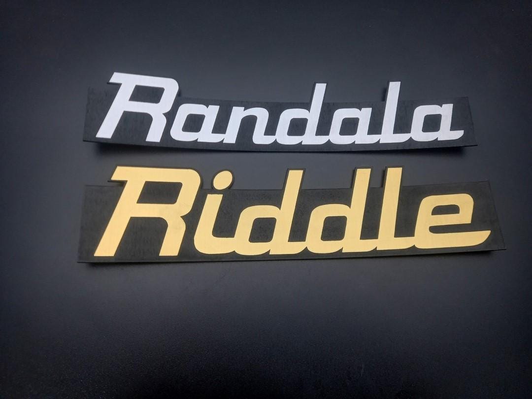 Custom Randall Style Amplifier Badge, Different Colors and Sizes - Etsy