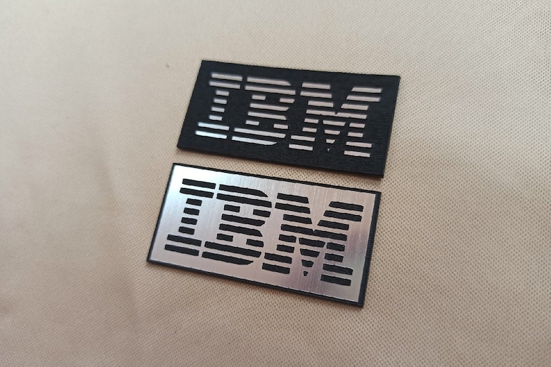 2x IBM - Silver or Gold Logo - Metallic - Etsy