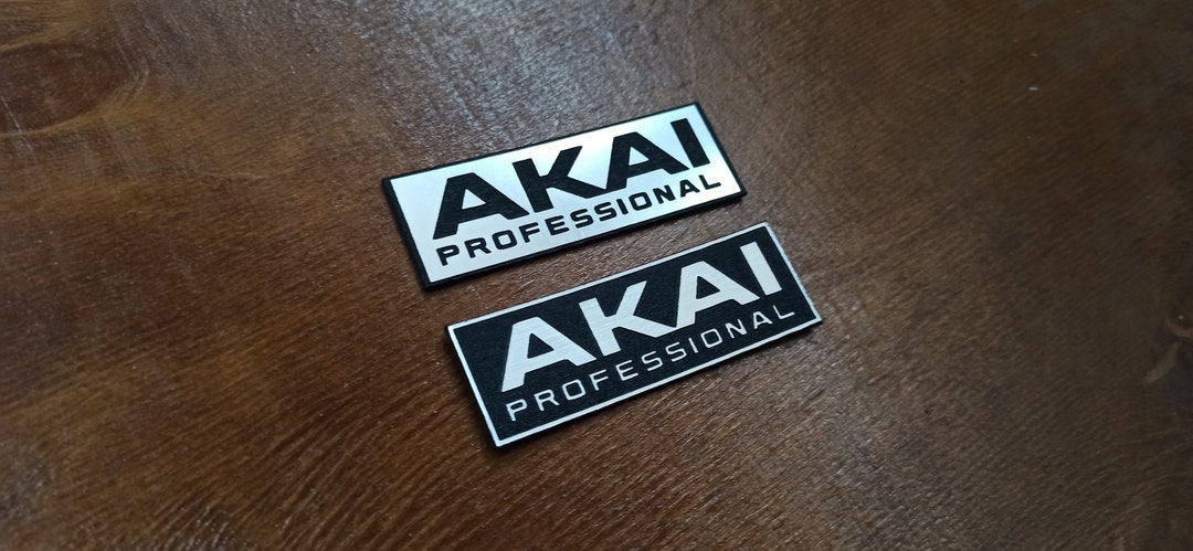 2x Akai Professional - Silver or Gold Logo - Metallic - Etsy