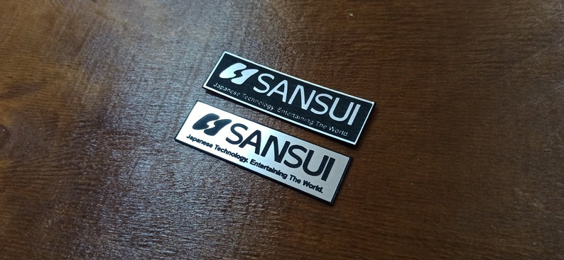 2x Sansui - Silver or Gold Logo - Metallic - Etsy